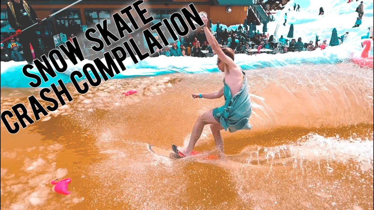 Snow Skate Crash Compilation - YouTube