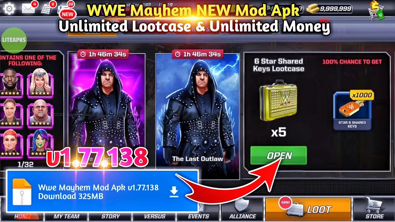 WWE Mayhem Mod Apk v1.77.138 | WWE Mayhem New Mod Apk Unlimited ...