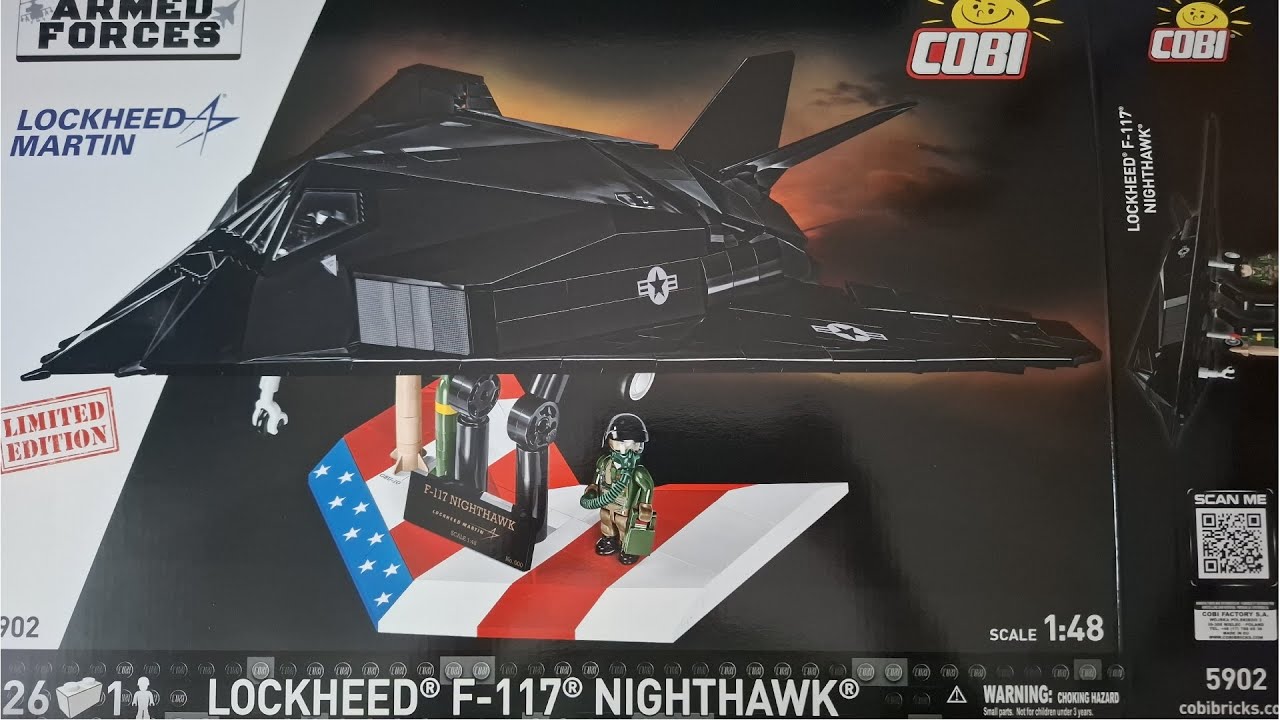 Cobi 5902 Lockheed F-117 Nighthawk Limited Edition speed build - YouTube