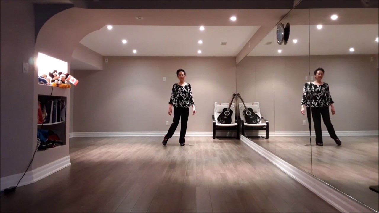 Revival line dance (dance & teacg) - YouTube