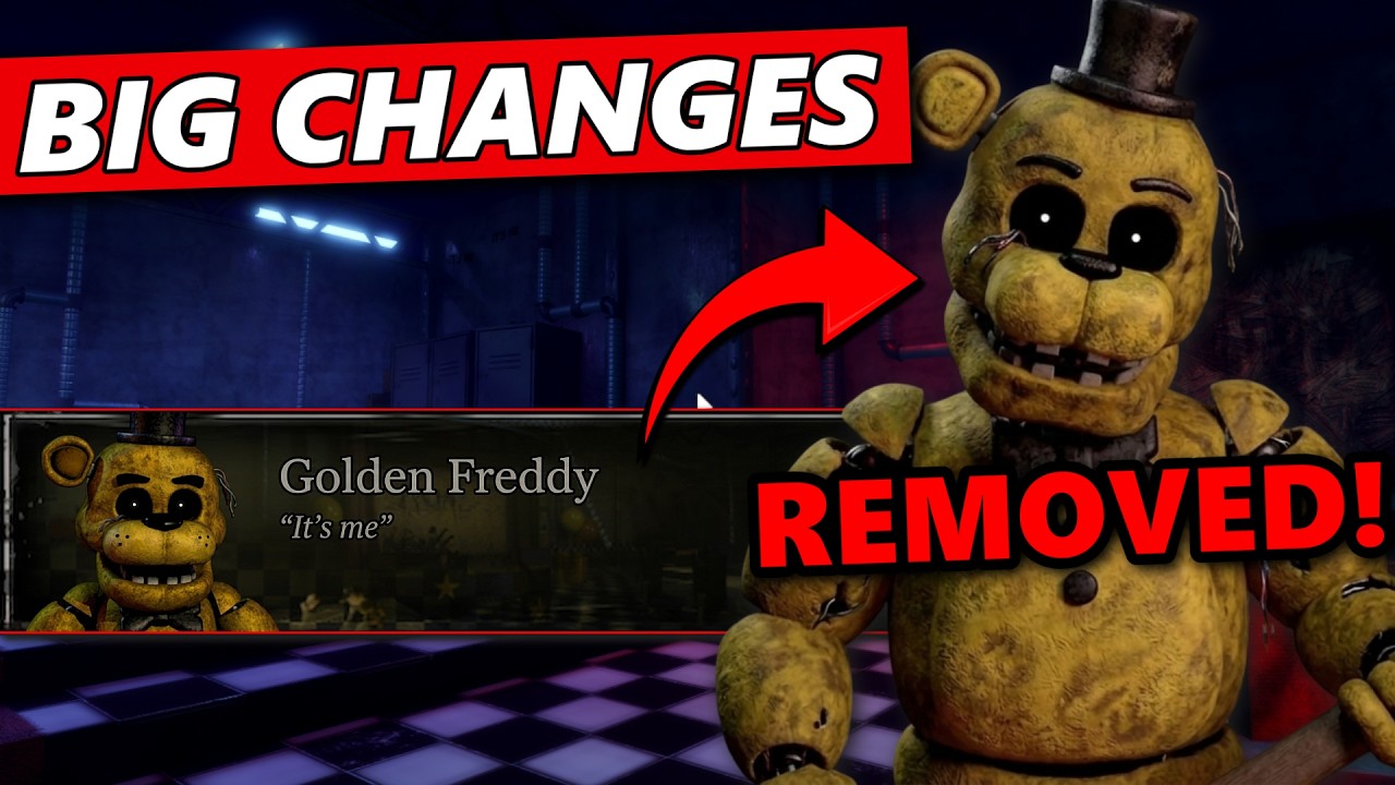 THEY REMOVED GOLDEN FREDDY IN BITE BY NIGHT!! (Patch Notes 5) - YouTube
