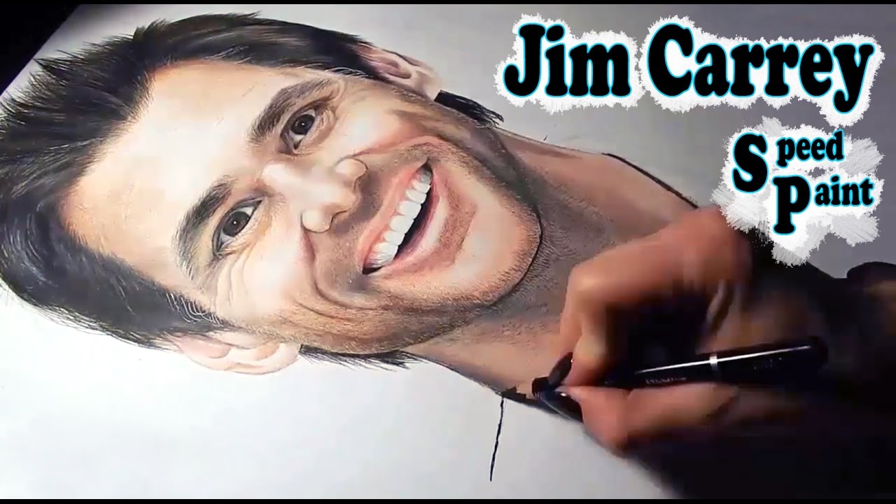 Drawing Jim Carrey - YouTube