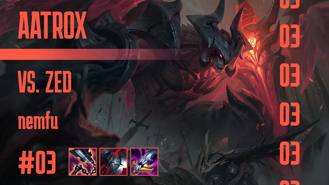 Aatrox - Matchup contra Zed, explicativa - League of Legends - YouTube