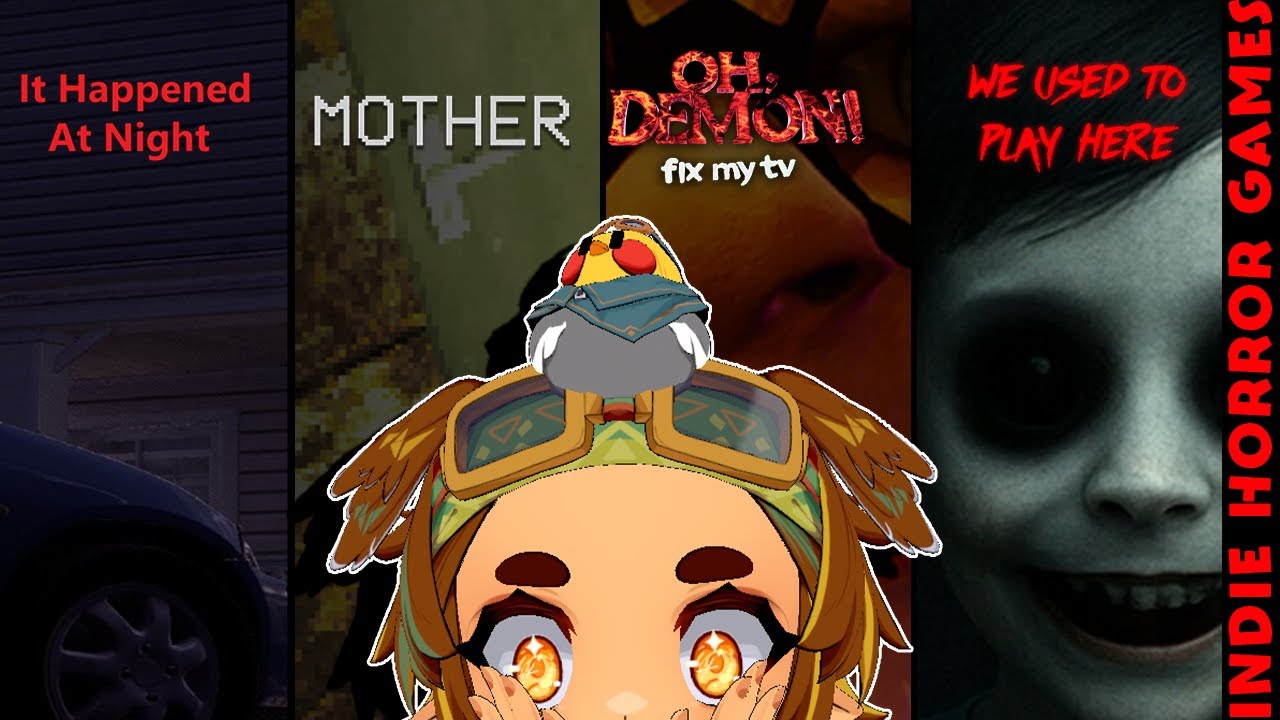 [HORROR] 4 crazy indie horror games ! [VTUBER] - YouTube
