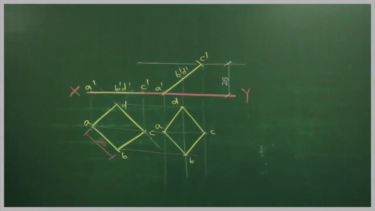 Projections of planes Square plane 8 - YouTube