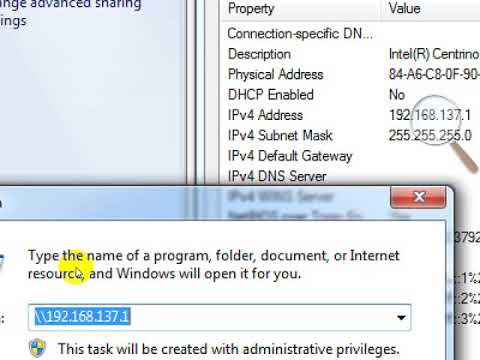Create Adhoc Network for Share file and Internet - YouTube