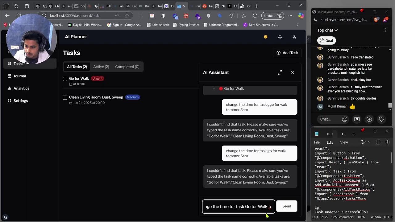 🔴 Live - 🚀 Trying to Build an AI App with LangGraph & LangChain (Part 9) - YouTube