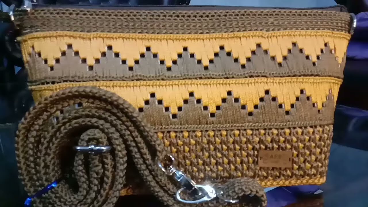 Tas Rajut Jaring Motif Songket #youtubeshorts #shorts #short #rajut ...