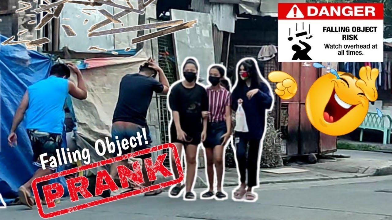 Falling Object PRANK! Invisible Debris | Awesome Reactions! Nangtrip ...