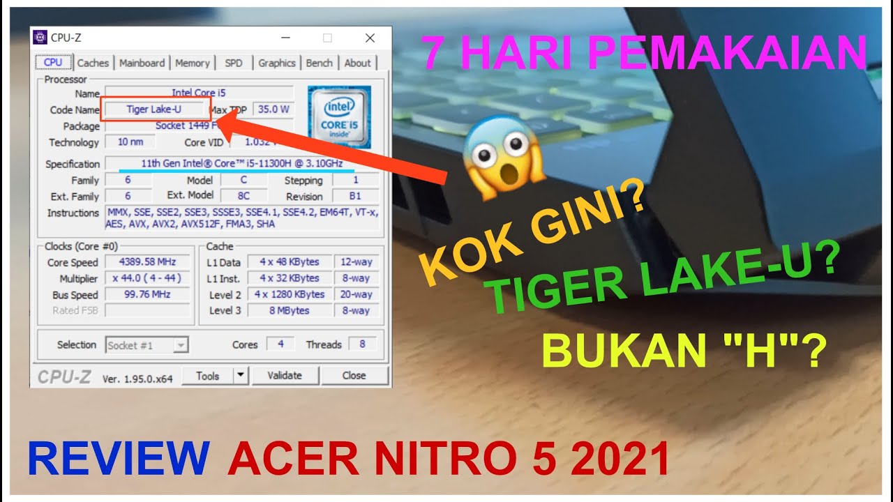 Review Acer Nitro 5 2021 (AN515 56) Intel® Core™ i5-11300H | 7 Hari ...