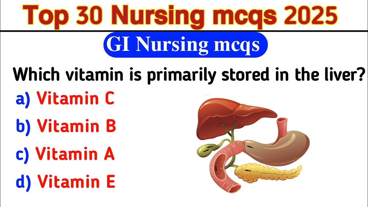 Nursing Exam 2025 | Nurse Exam Questions | Gi Nursing Questions | staff ...