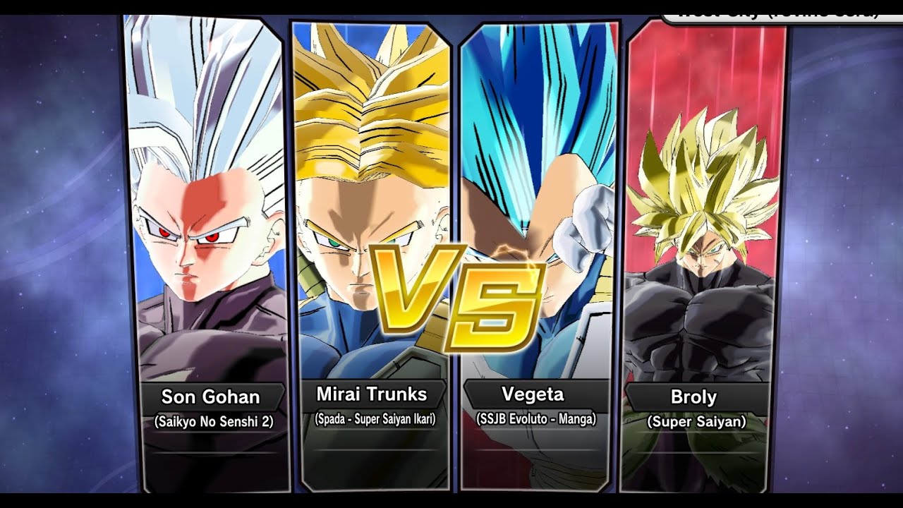 XV2 - Requested match (PC): Mirai Trunks SSJI&Gohan SNS2 vs Vegeta ...