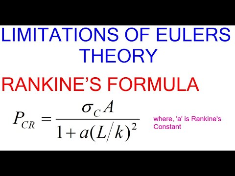 5. Columns and Struts | RANKINE’S FORMULA (Empirical Formula) - YouTube