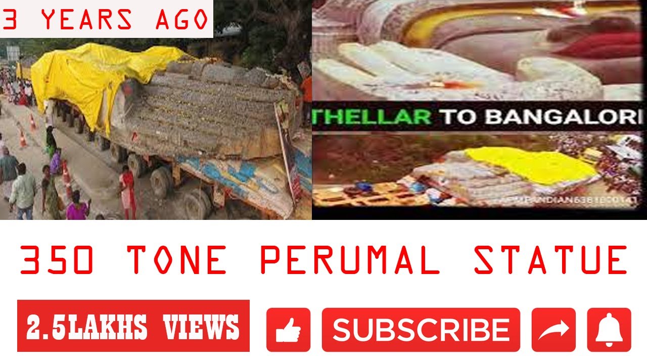 THELLAR TO BANGALORE PERUMAL STATUE,350 TONE STATUE,#tamil #bgm #shorts ...