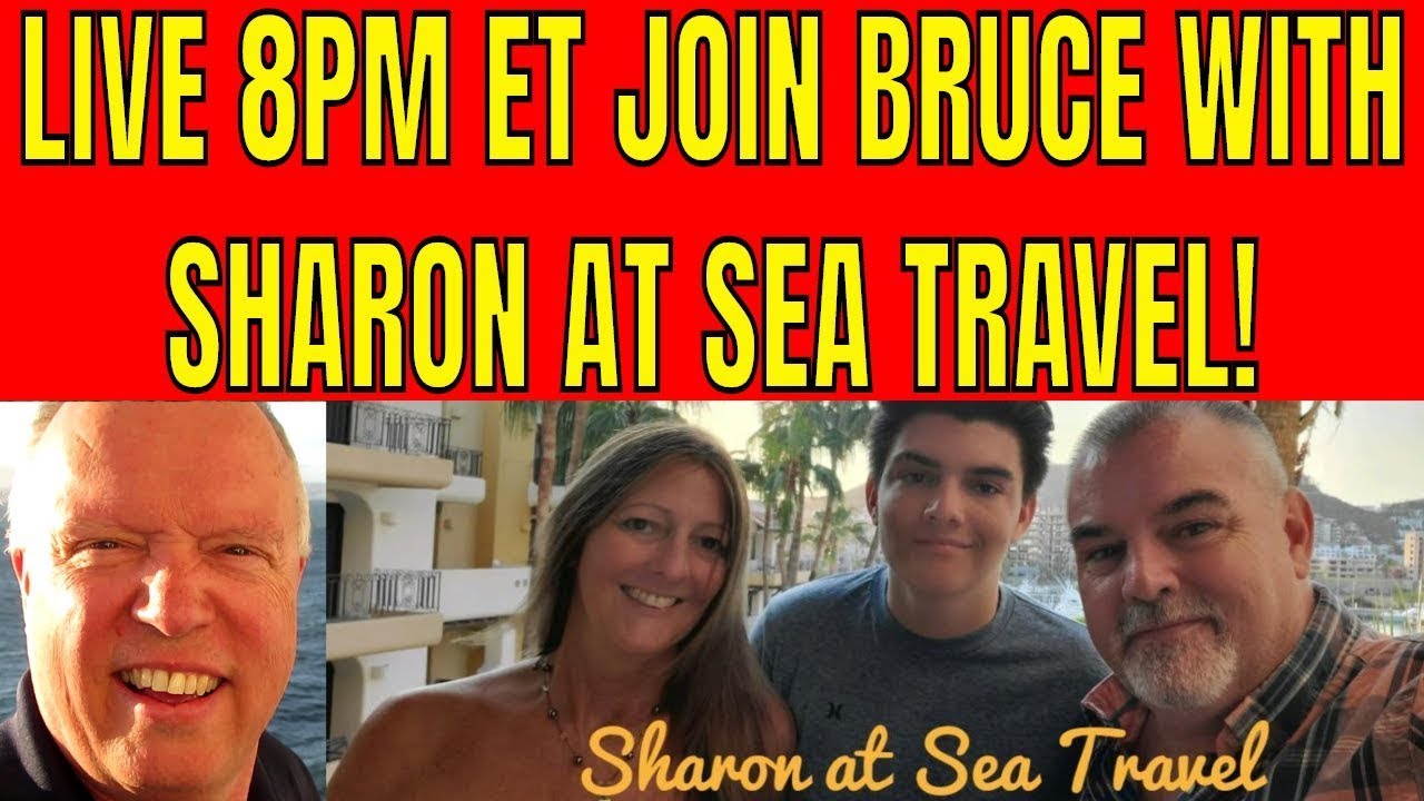 LIVE CRUISE SHIP NEWS PLUS MY SPECIAL GUEST SHARON AT SEA TRAVEL ON TWB ...