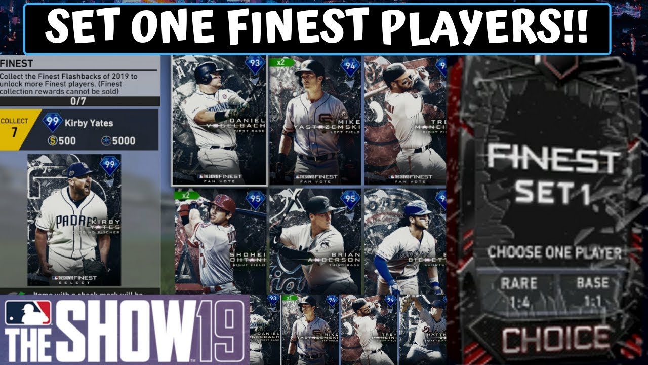 SET ONE FINEST PLAYERS REVEALED! CHOICE PACKS AND ONE FREE RANDOM ...