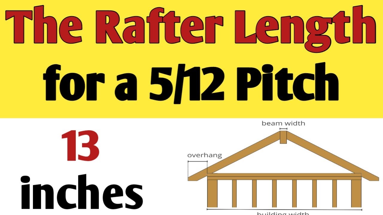 What is the rafter length for a 5/12 pitch | Rafter length for a 5/12 ...