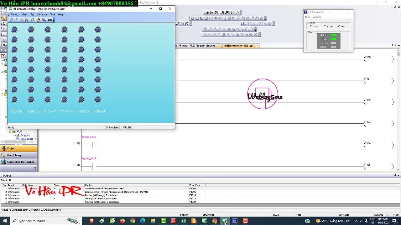 GX Work 3 PLC mitsubishu vs GT designer 3 HMI design Tutorial - YouTube
