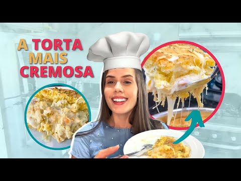 A TORTA DE FRANGO MAIS CREMOSA | massa de liquidificador