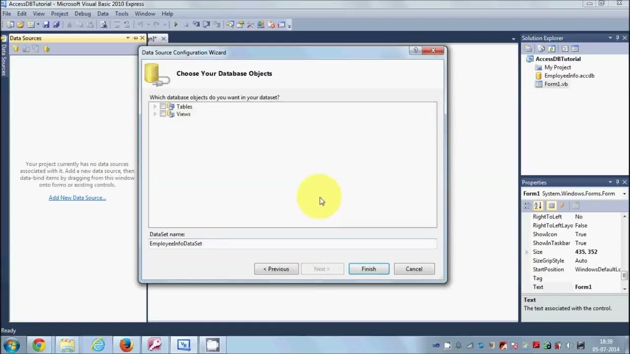 VB NET MS Access Database Tutorial 1 # How to Connect Access Database to VB Net - YouTube