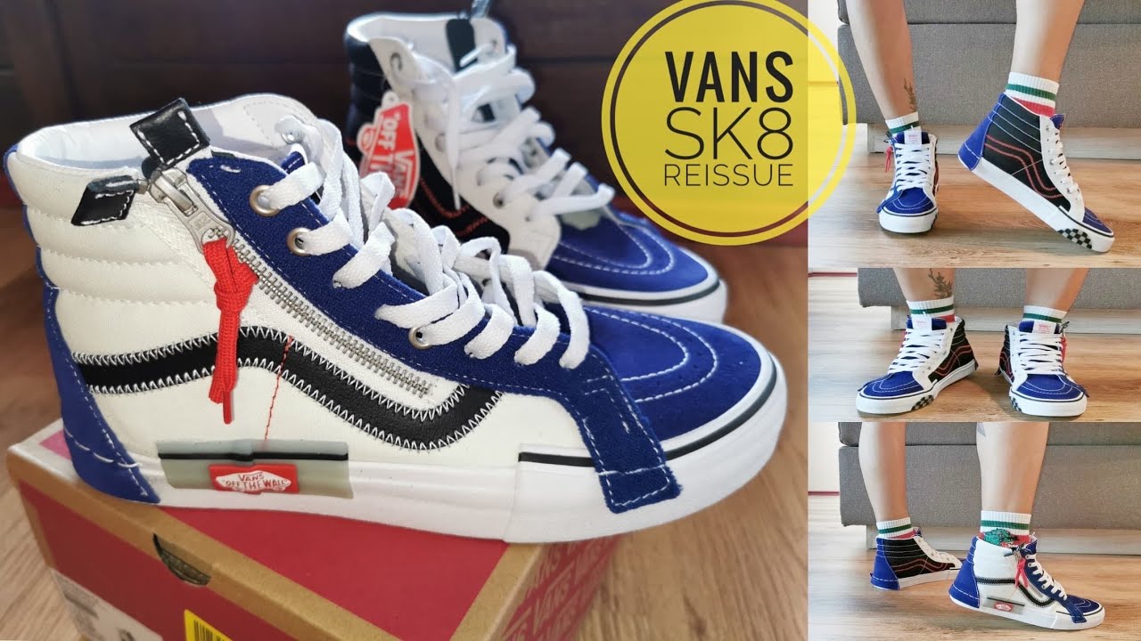 แกะกล่องรีวิว Vans SK8 hi Reissue cap / Vans on Feet EP.2 - YouTube