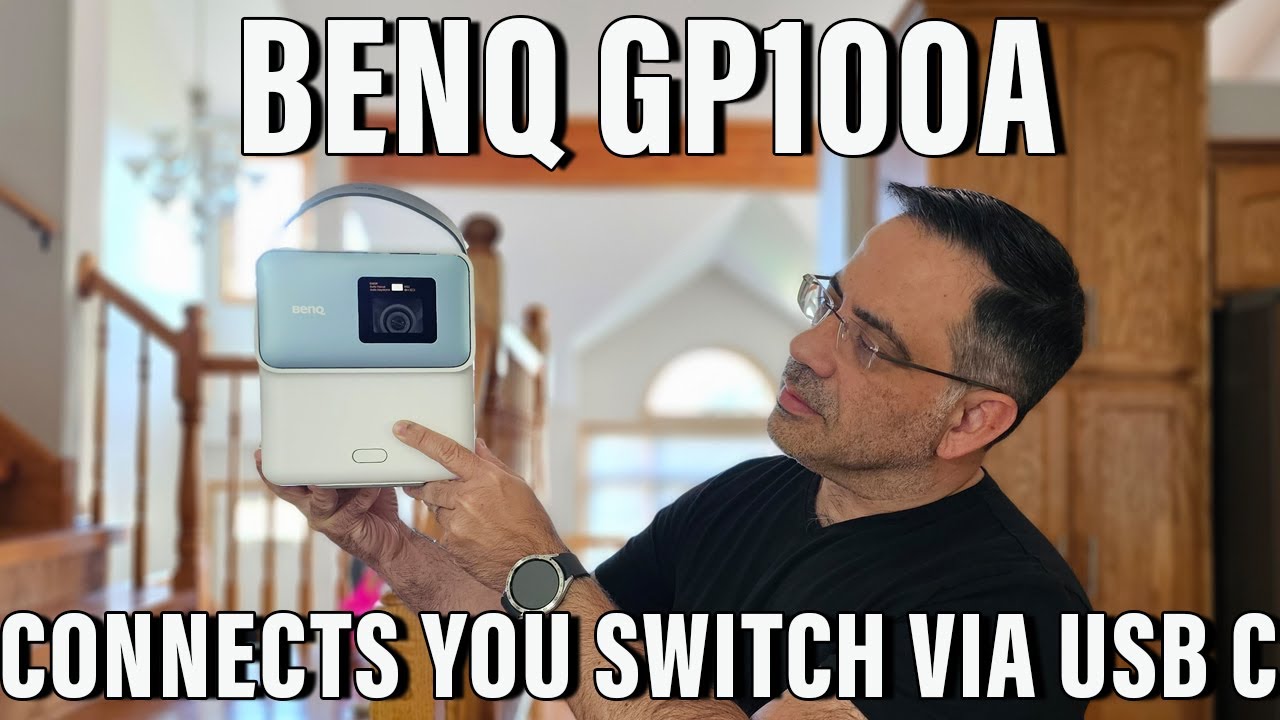 Play your Nintendo SWITCH on a 120" Screen with the BENQ GP100A - YouTube