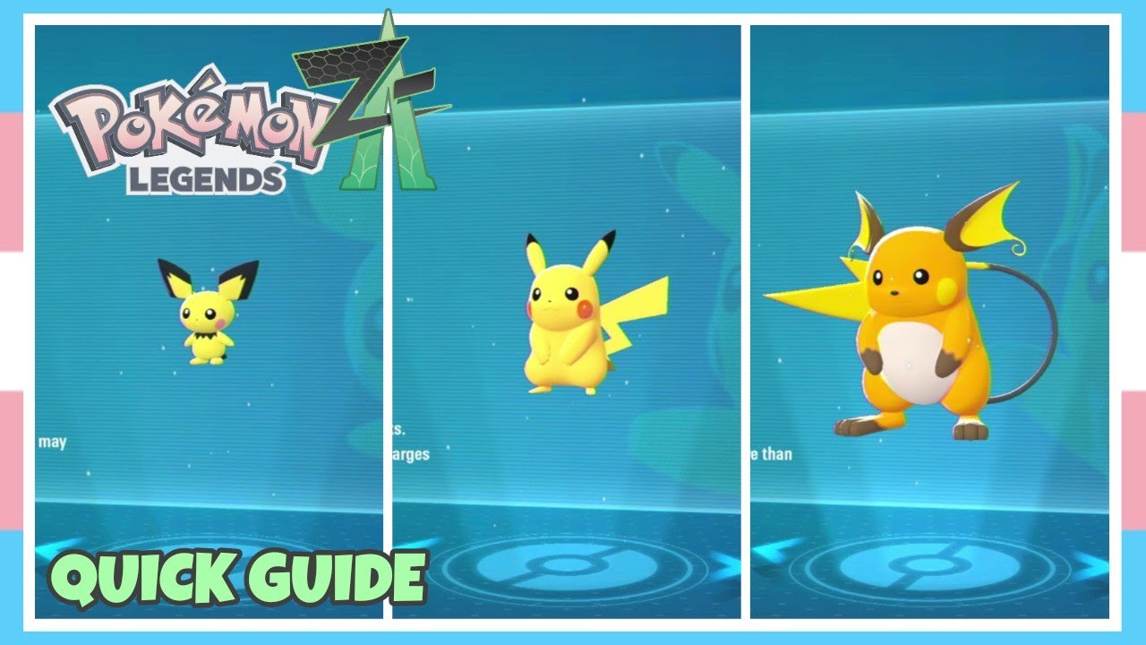 How To Evolve Pichu Into Pikachu Into Raichu In Pokemon Legends ZA ...