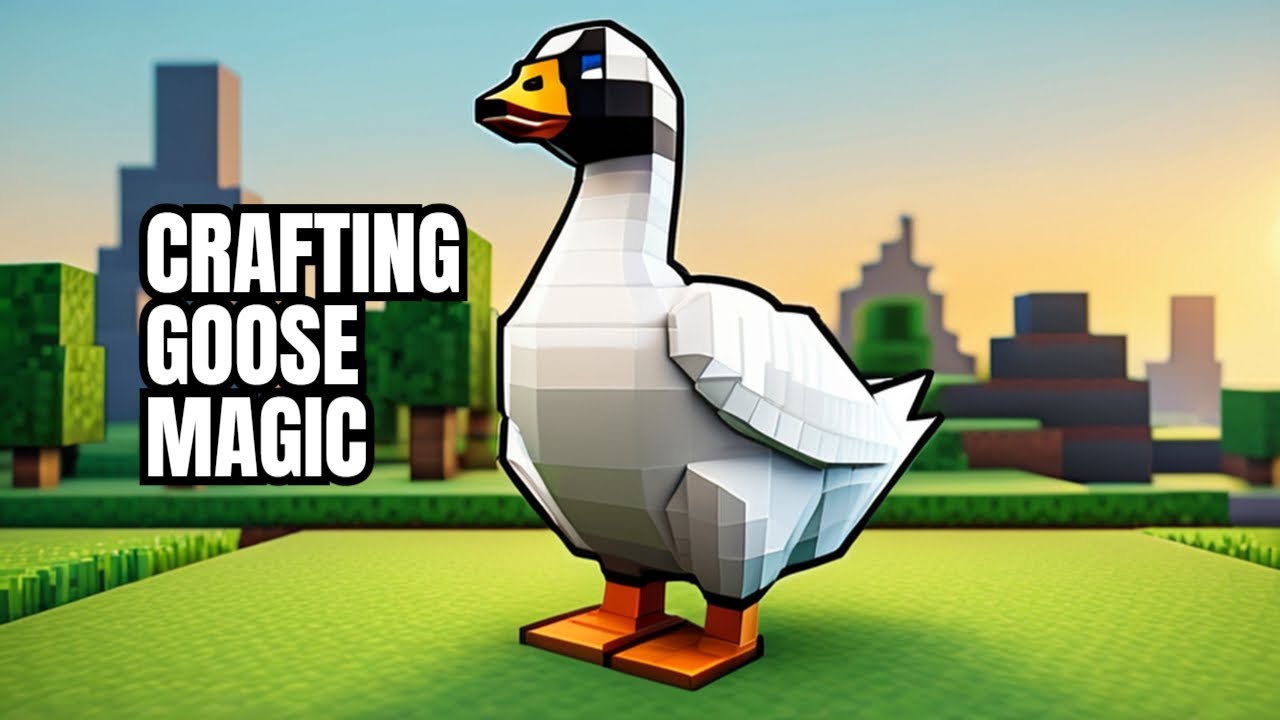 How To Make A Goose Banner In Minecraft - YouTube