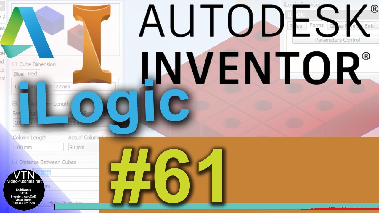 61 Autodesk Inventor Ilogic Tutorial Save Youtube