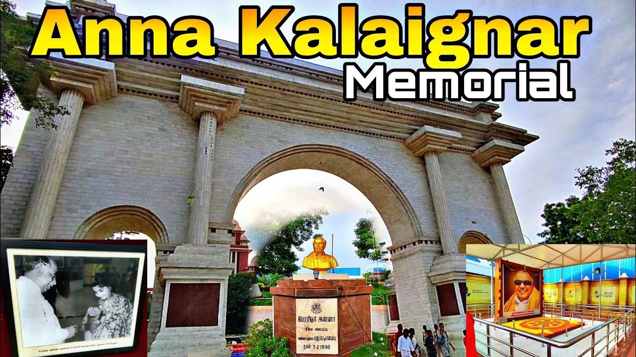 Anna kalaignar memorial💐💐|marina beach|karunanidhi memorial|Chennai ...