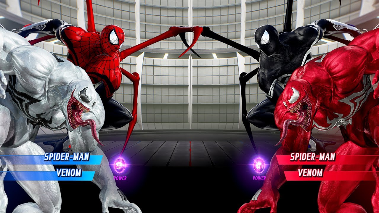 Spider-man and Silver Venom vs Black Spiderman and Red Venom - MARVEL ...
