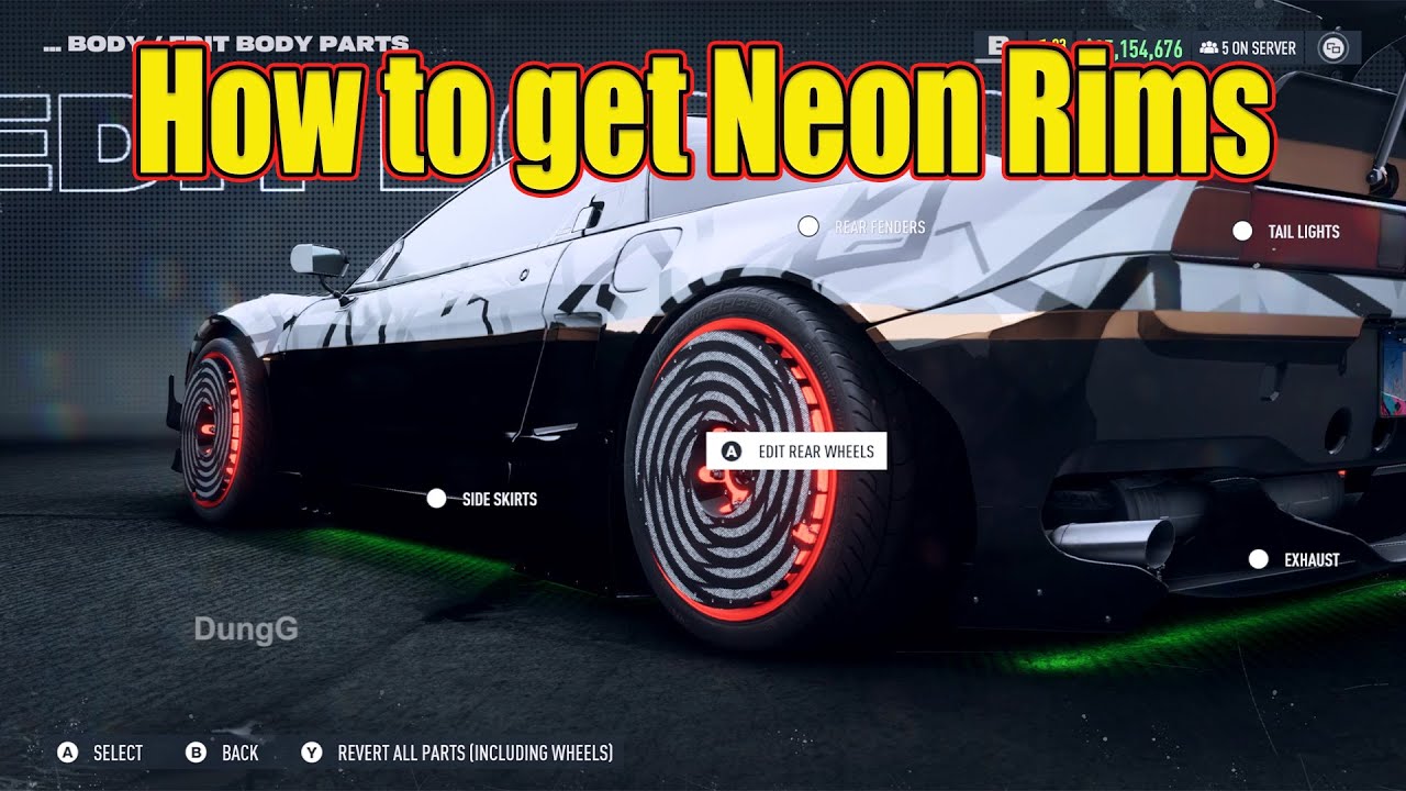 How to get Neon Rims in Need for Speed Unbound - YouTube