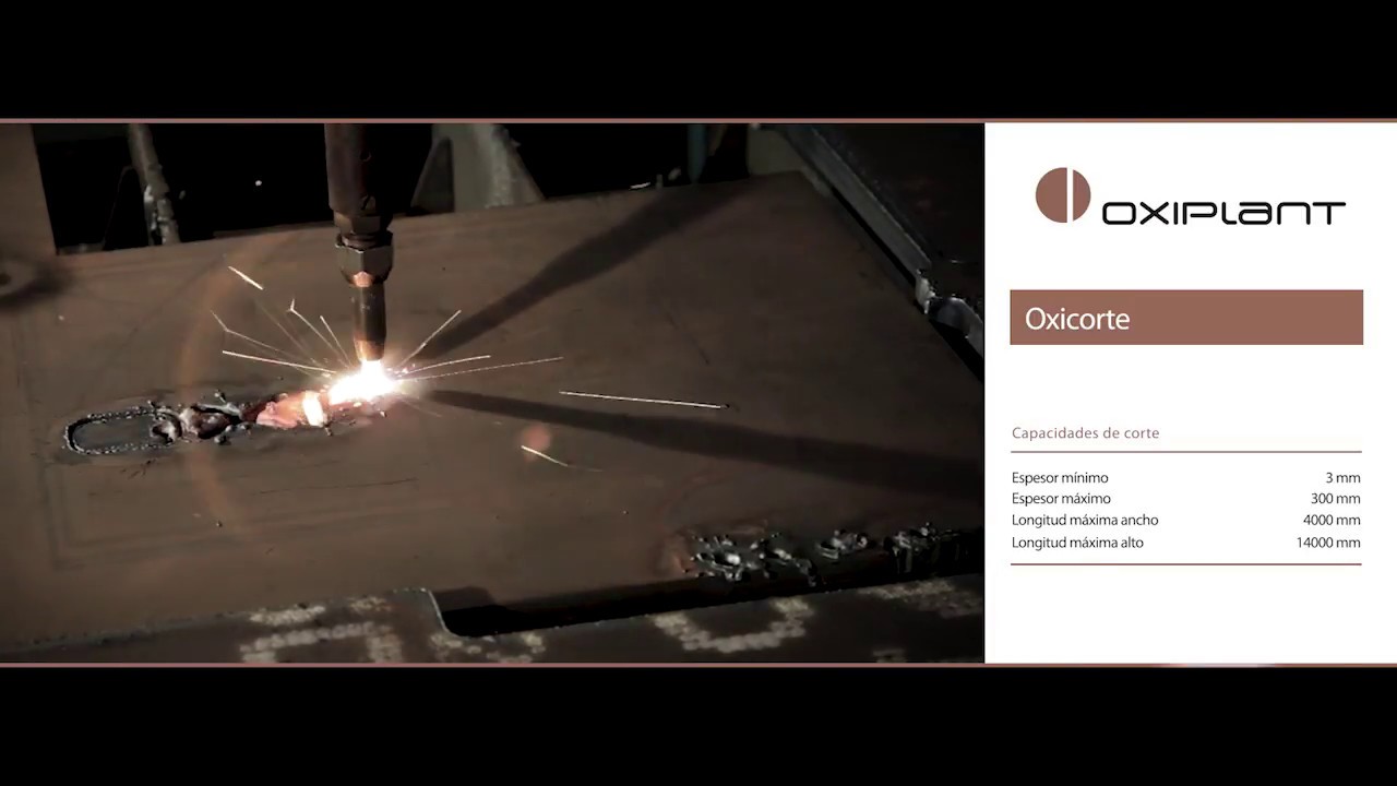 Funcionamiento de máquina de corte Oxicorte Industrial - YouTube