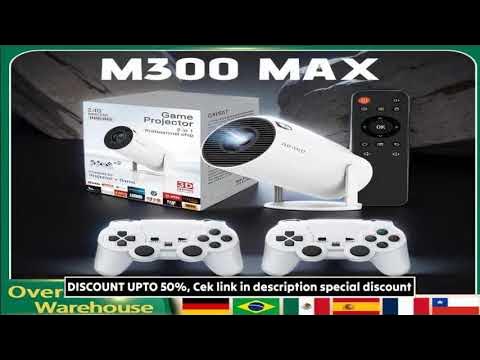 M300 MAX Retro Video Game Consoles Home Projector Mini Portable ...