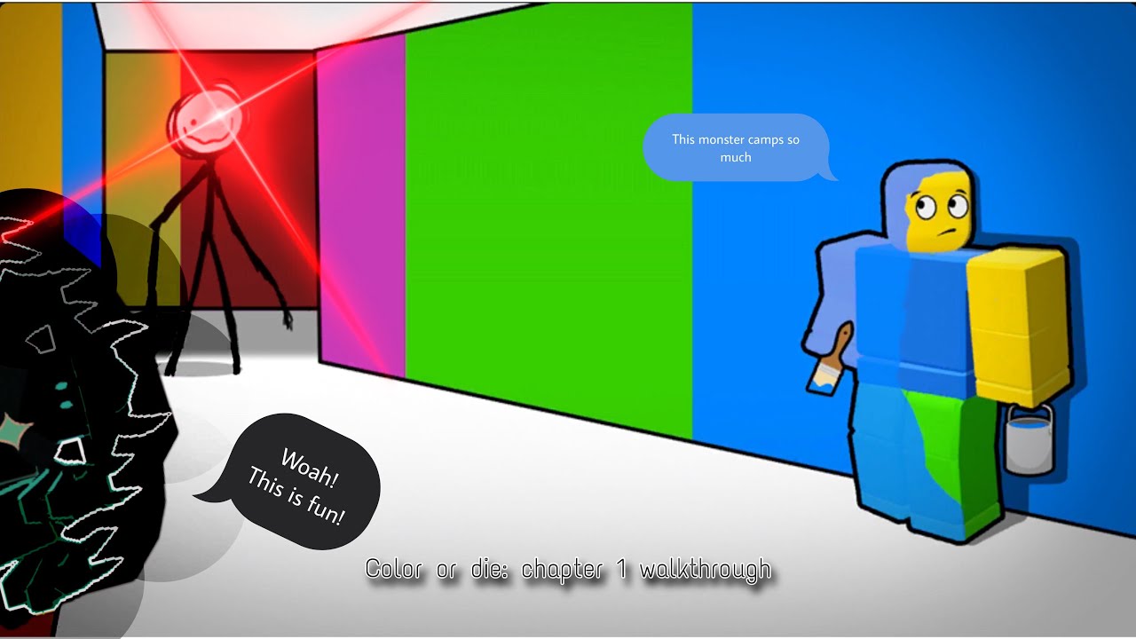 Roblox: Color or die | [Chapter 1]walkthrough - YouTube