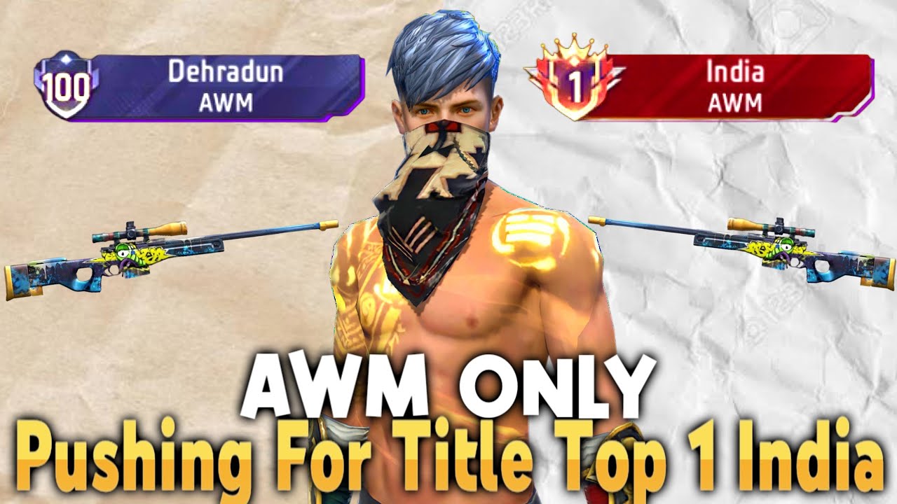 Pushing TOP 1 In AWM || Free Fire Solo Rank Push With Tips || Road To ...