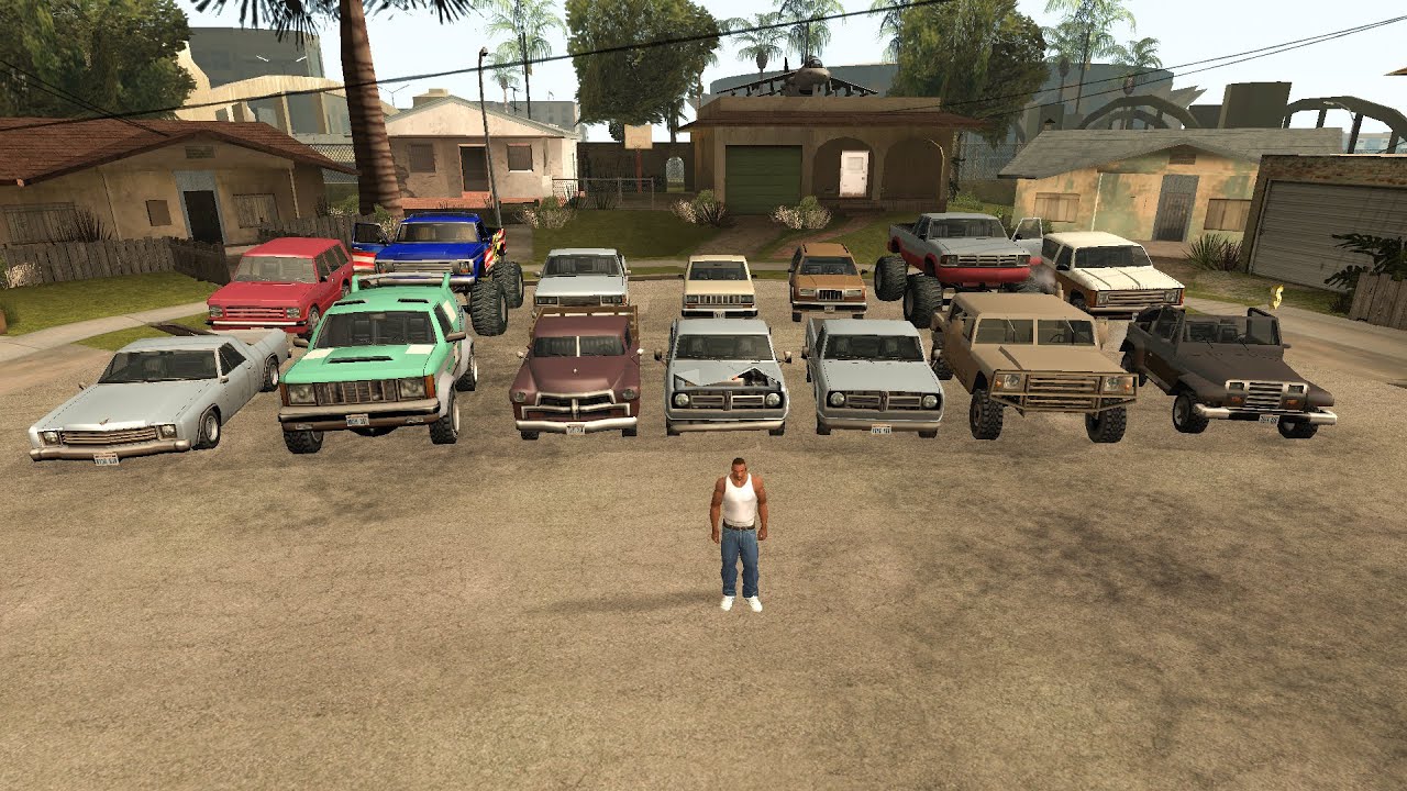 How To Get All SUVs & Pickup Trucks In Gta San Andreas - YouTube