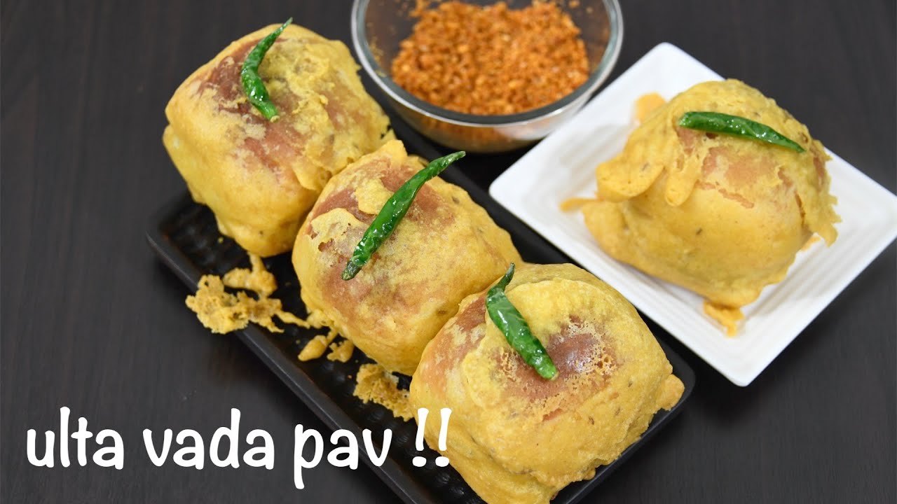 Street Style Ulta Vada Pav recipe | ulta vada pav | vada pav recipe ...