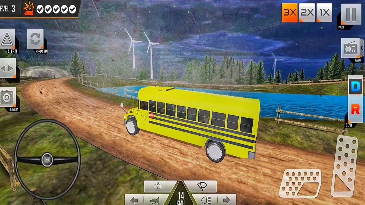 School Bus Off Road Driving Game 2023 💥 | Android Gameplay - YouTube