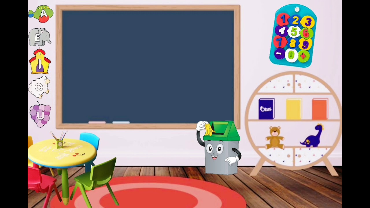 Quadro Background Infantil Sala De Aula - Suave Wallpaper