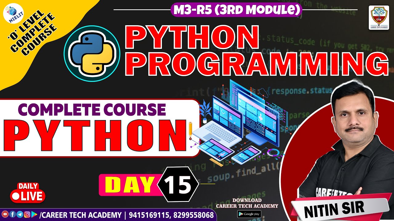 Olevel M3 R5 Python Programming L 15 Complete Python सर्वज्ञ 9146
