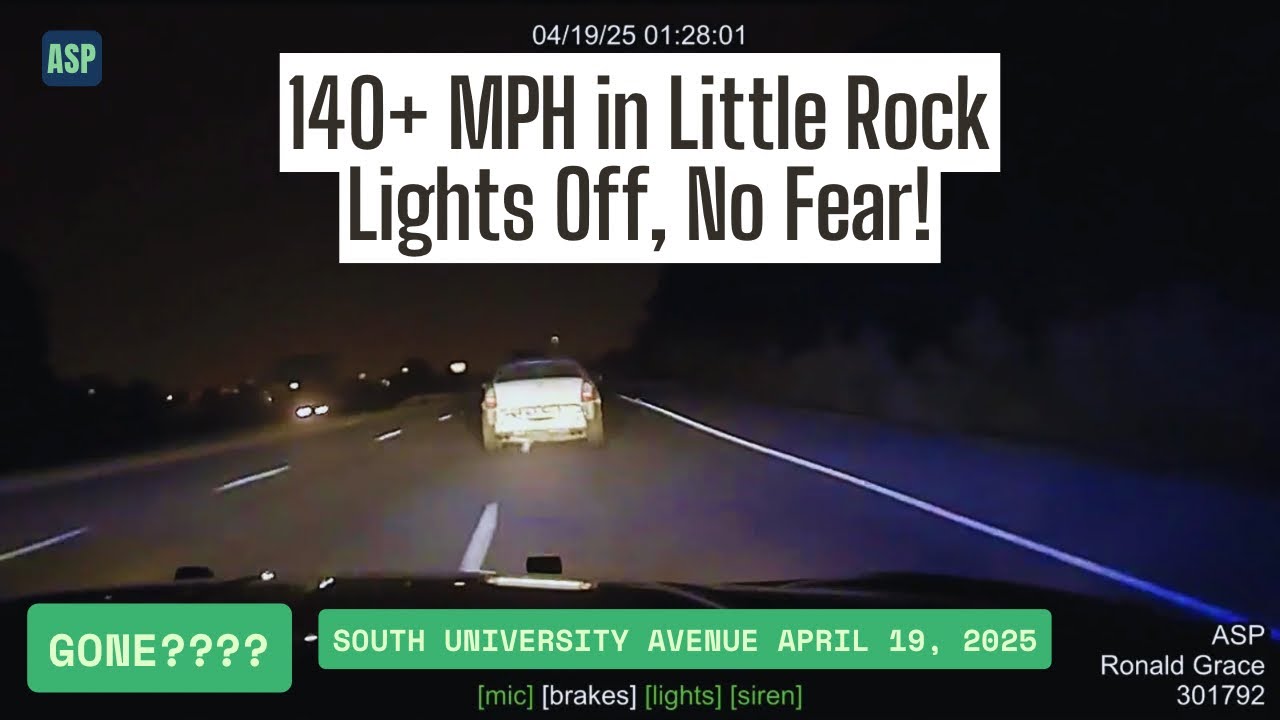 Tan Chrysler 300 Blasts Through Little Rock at 140+ MPH | ASP Troopers ...