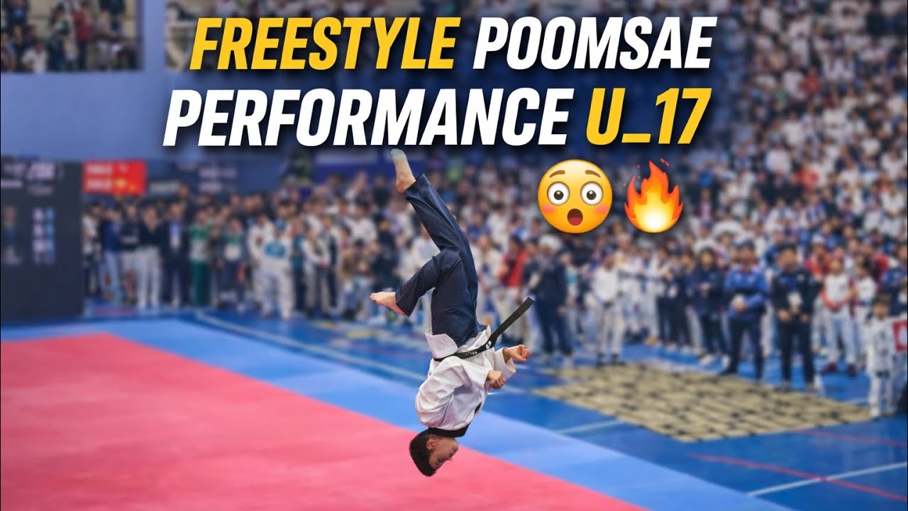 Taekwondo freestyle poomsae performance 😱🔥 | u-17 junior national ...
