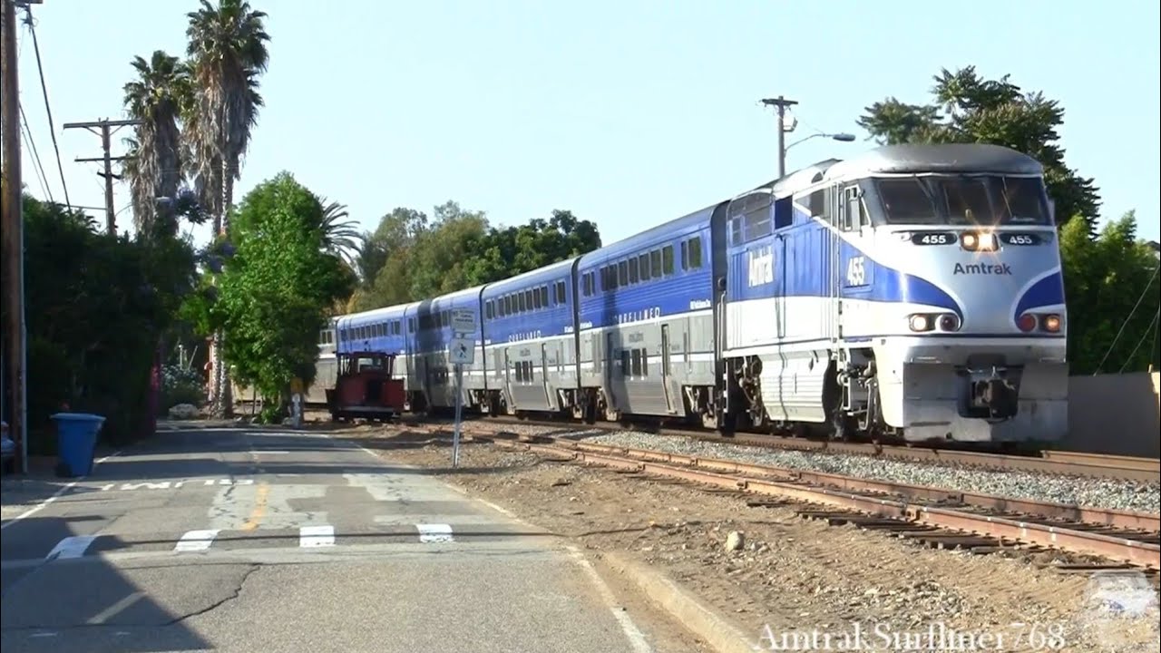Amtrak 455 at SNC, Great K5LA!! - YouTube