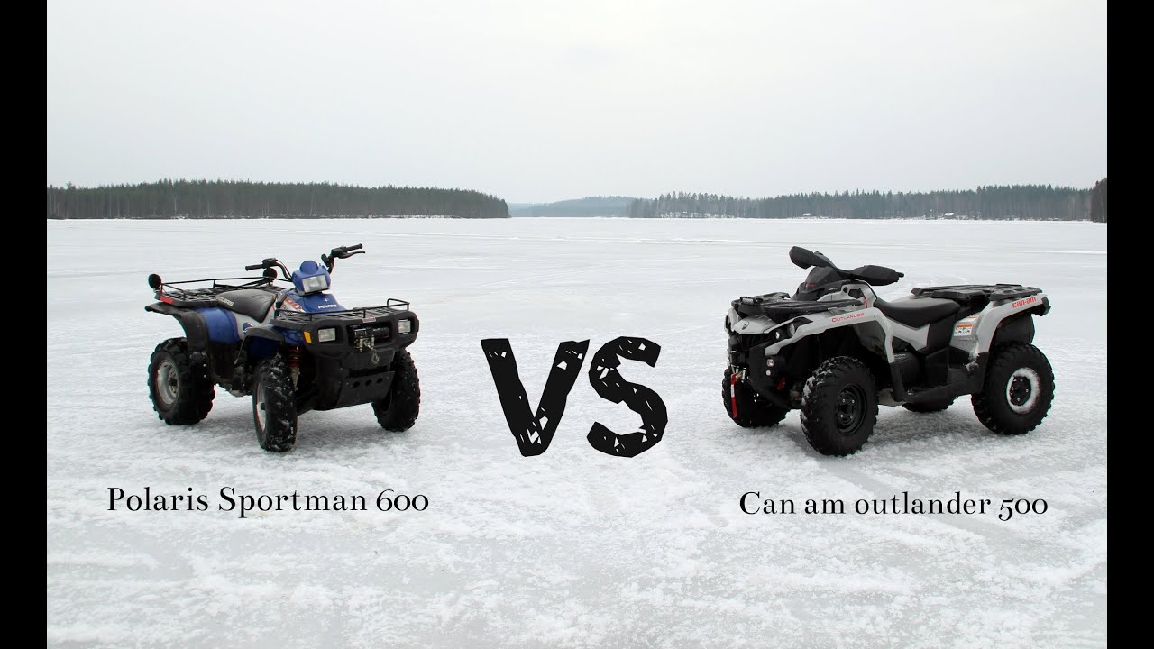 Polaris vs Can-am in winter - YouTube