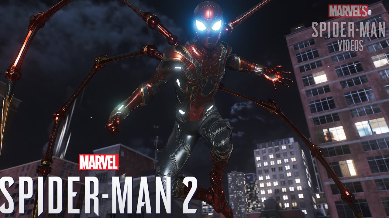 Marvel's Spider-Man 2 - Iron Spider Suit Showcase - YouTube
