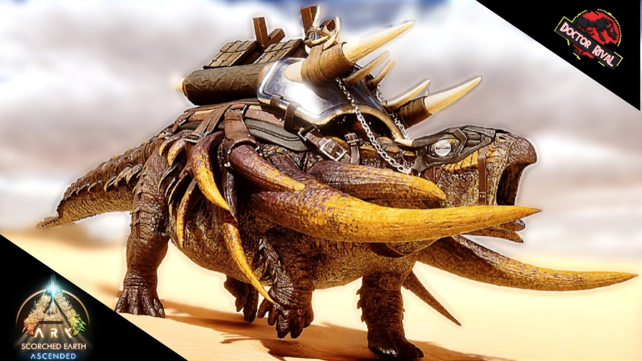 Garuga's EDMONTONIA Spotlight & Taming || Ark Scorched Earth Ascended ...