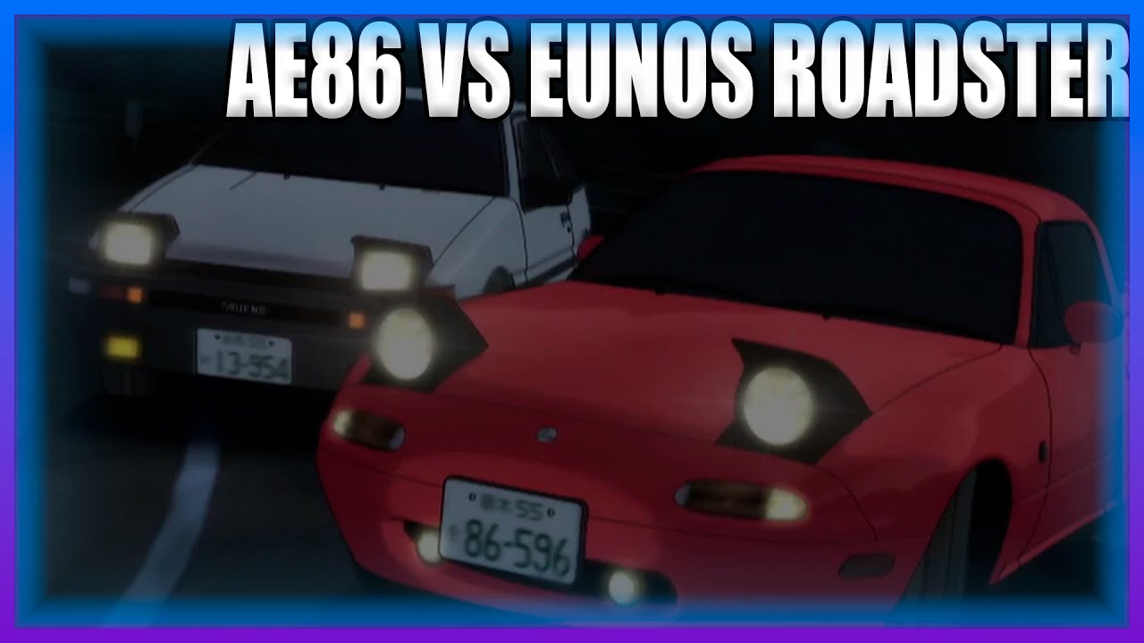 INITIAL D - AE86 VS EUNOS ROADSTER [HIGH QUALITY] - YouTube