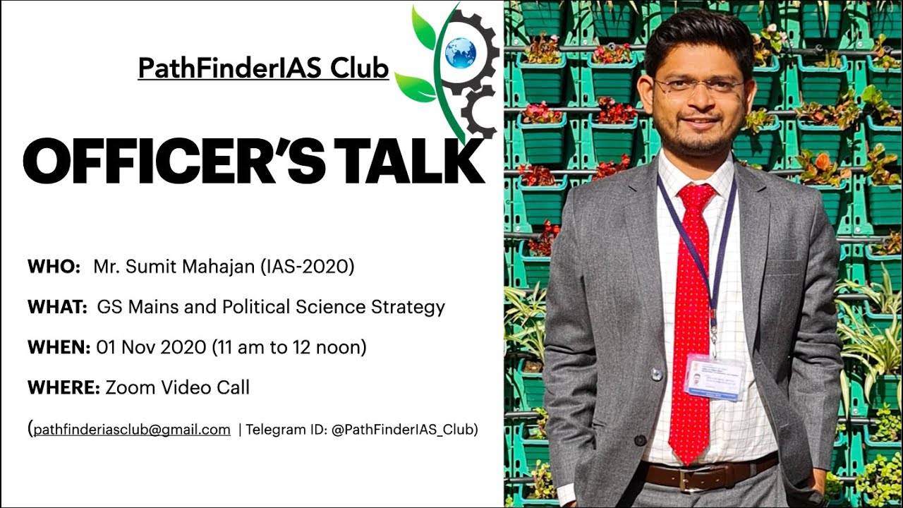 UPSC | Episode 3: Officer's Talk - Mr Sumit Mahajan (IAS-2020) - YouTube