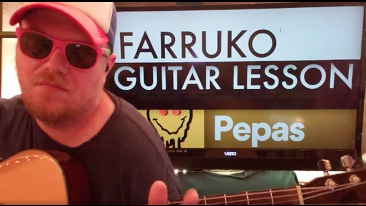 How To Play Pepas guitar Farruko // easy guitar tutorial beginner ...